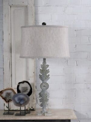 Leaf Table Lamp with Acrylic Base - Ferro Designs