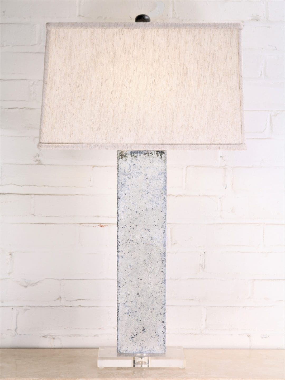 Rectangle Post Table Lamp with Acrylic Base - Ferro Designs
